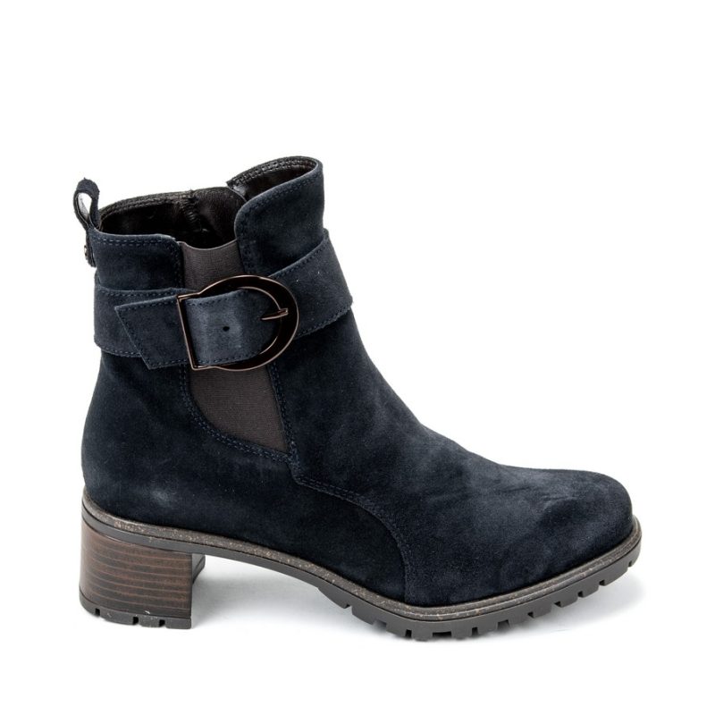 Ženske plitke čizme Ara-12-40513.02H plave na štiklu - Creator obuća ...