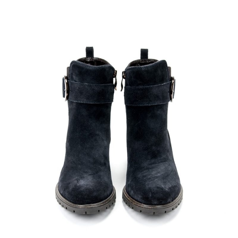 Ženske plitke čizme Ara-12-40513.02H plave na štiklu - Creator obuća ...