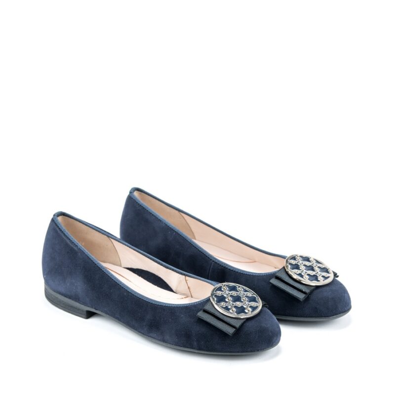 Ženske kožne plitke cipele Ara-12-31310.12G plave ravne - Creator obuća ...