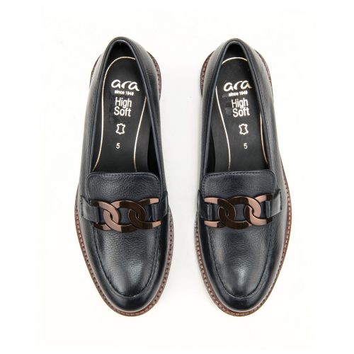 Ženske kožne plitke cipele Ara-12-11203.02F/1/2 plave ravne - Creator ...