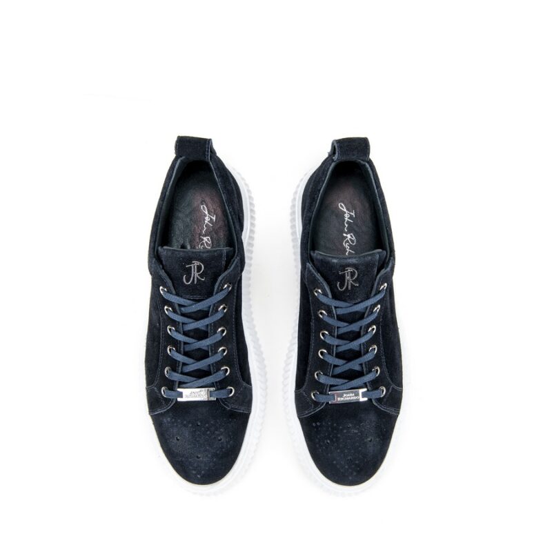 Muške kožne plitke patike John-Richardo-20268 plave ravne - Creator ...