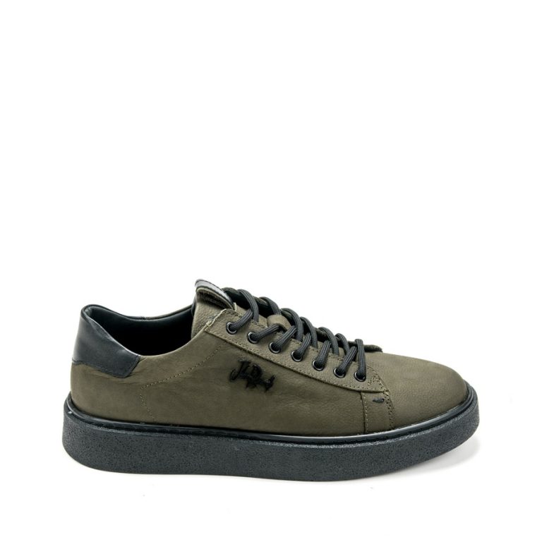 Muške kožne plitke patike John-Richardo-21010 zelene ravne - Creator ...