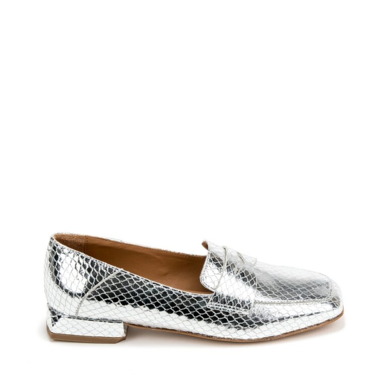 Ženske kožne plitke cipele Silko-Q22 sive ravne - Creator obuća Beograd ...