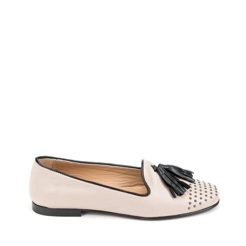 Ženske kožne plitke cipele Silko-PL10 roze ravne - Creator obuća ...